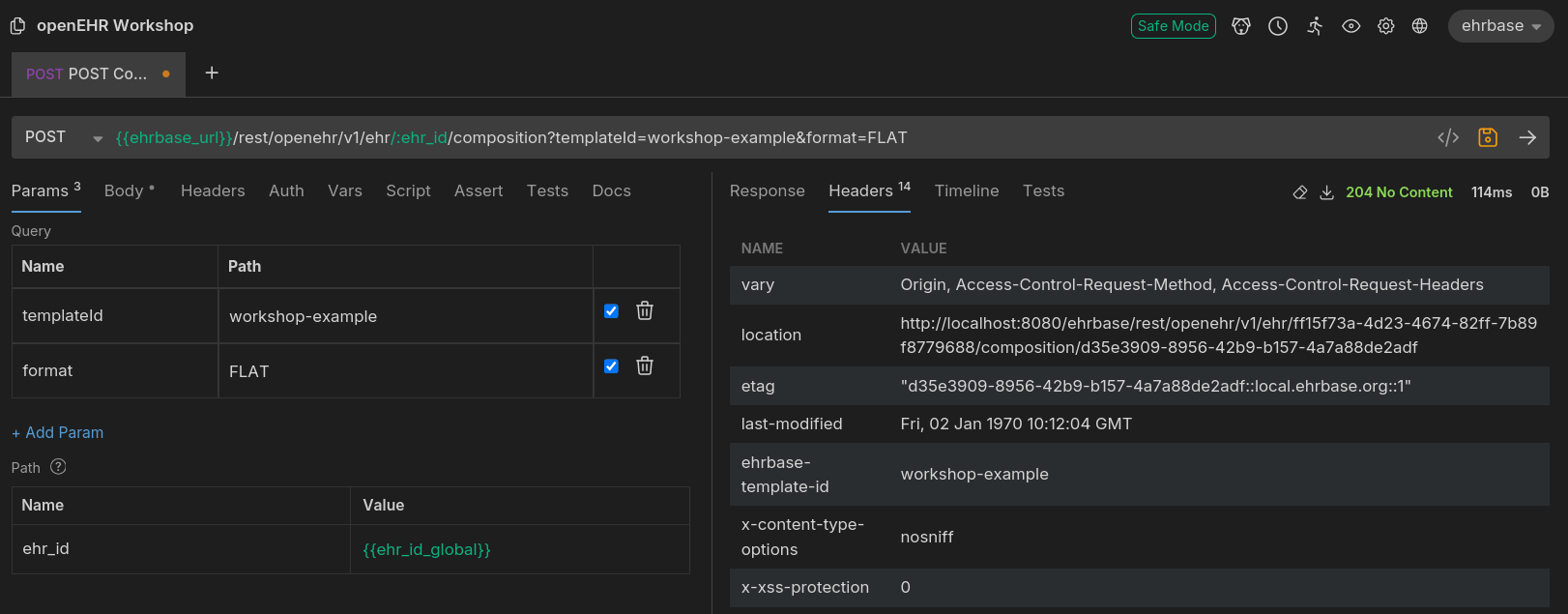 Composities plaatsen — openEHR Workshop 2024